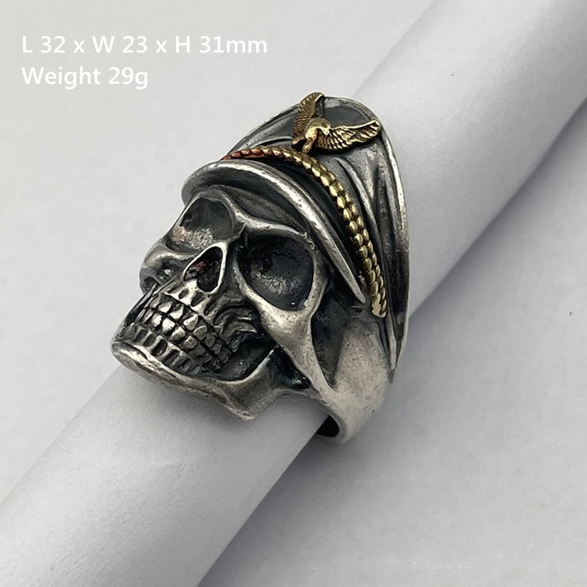 Pirate Skull 925 Sterling Silver Ring Men Gifts Metal Field Shop
