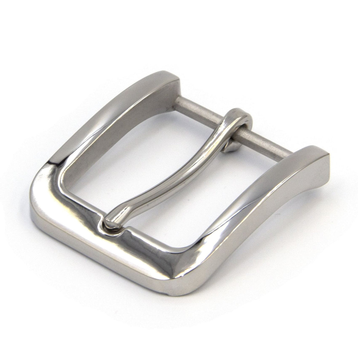 Handmade Belts Buckle Stainless Steel Glass Finish Buckle Shiny Silver ...