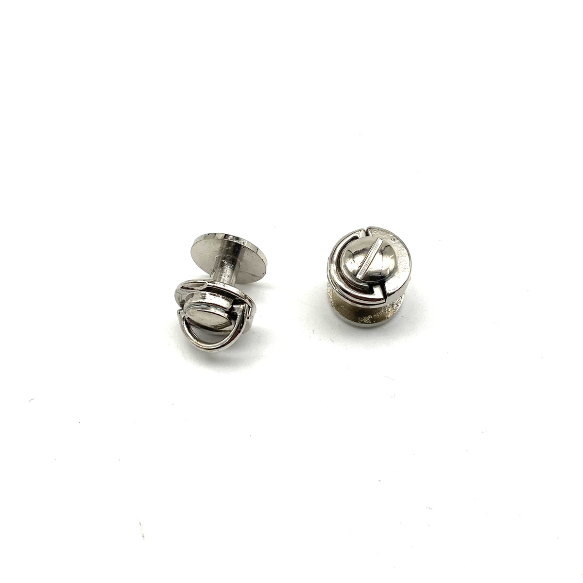 Nickel Plated Screw Rivets With D Ring Loop 13x6mm – Metal Field Shop