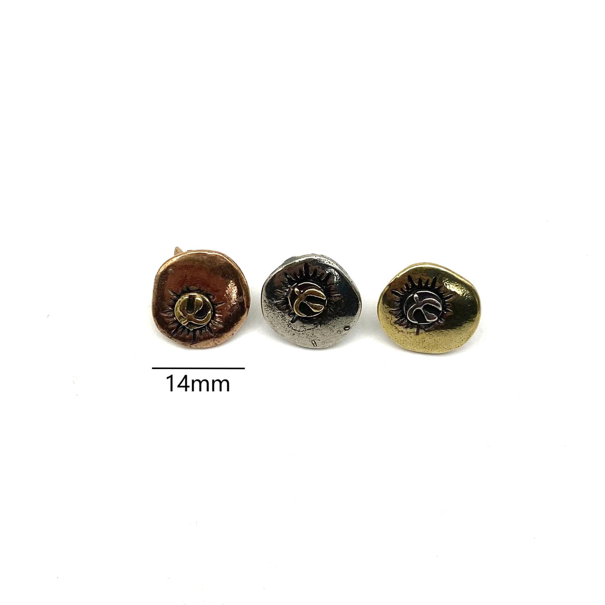 Leather Decoration Concho Pin Back Goros Design Leather Studs – Metal ...