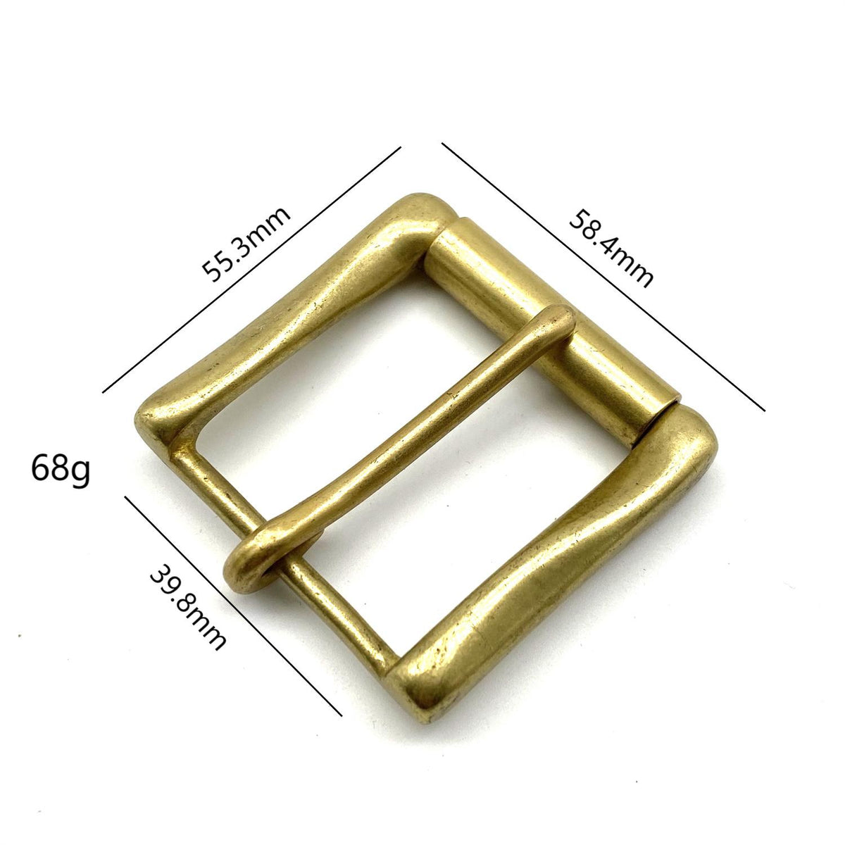 Solid Brass Roller Bar Buckle 1.5inch Men Leather Belt Fastener Buckle ...