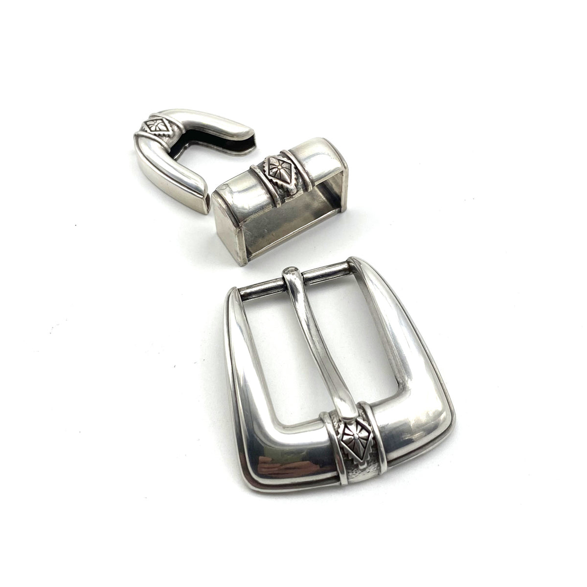 25mm Silver Buckle Kits Women Men Buckle Sets with Belt Loop,Belt Clip ...