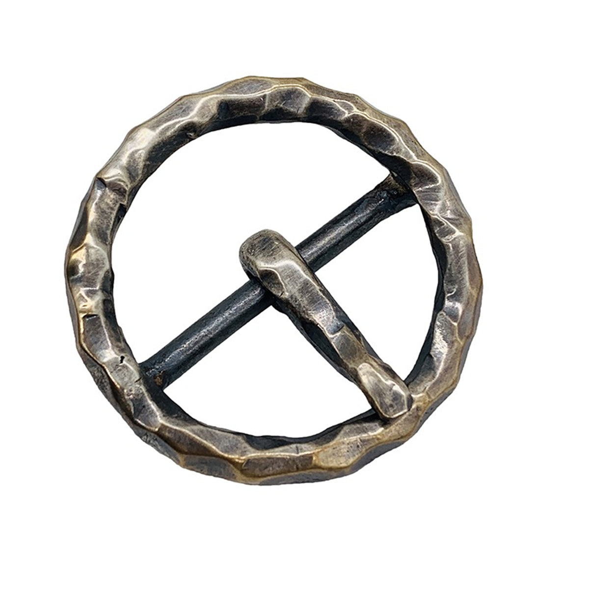 Diamond Cutting Vintage Sterling Silver Buckle Round Circle Buckle 925 ...