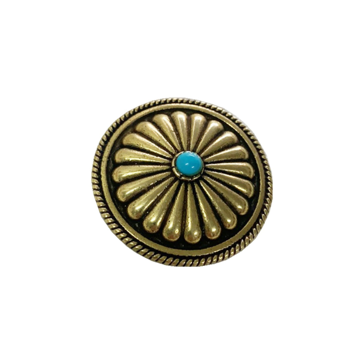 Blue Turquoise Flower Conchos Screw Rivets Back – Metal Field Shop