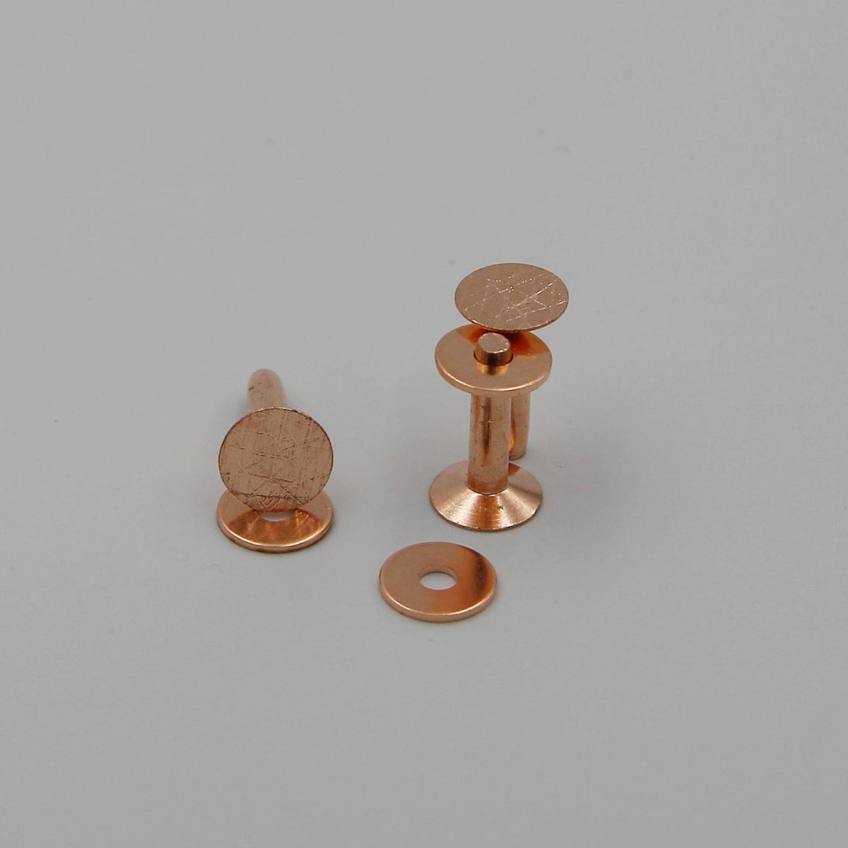 Copper Rivets&Burrs,Leather Fasterner Rivet,Wood Work Binding Rivet 3x ...
