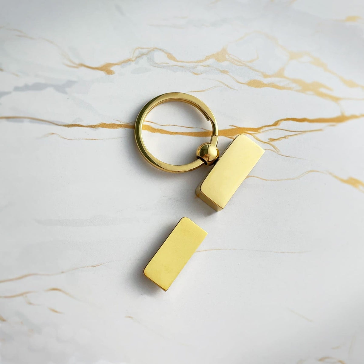 Gold&Silver Custom Leather Keychain Head Cover,Leather Keychain Holder ...