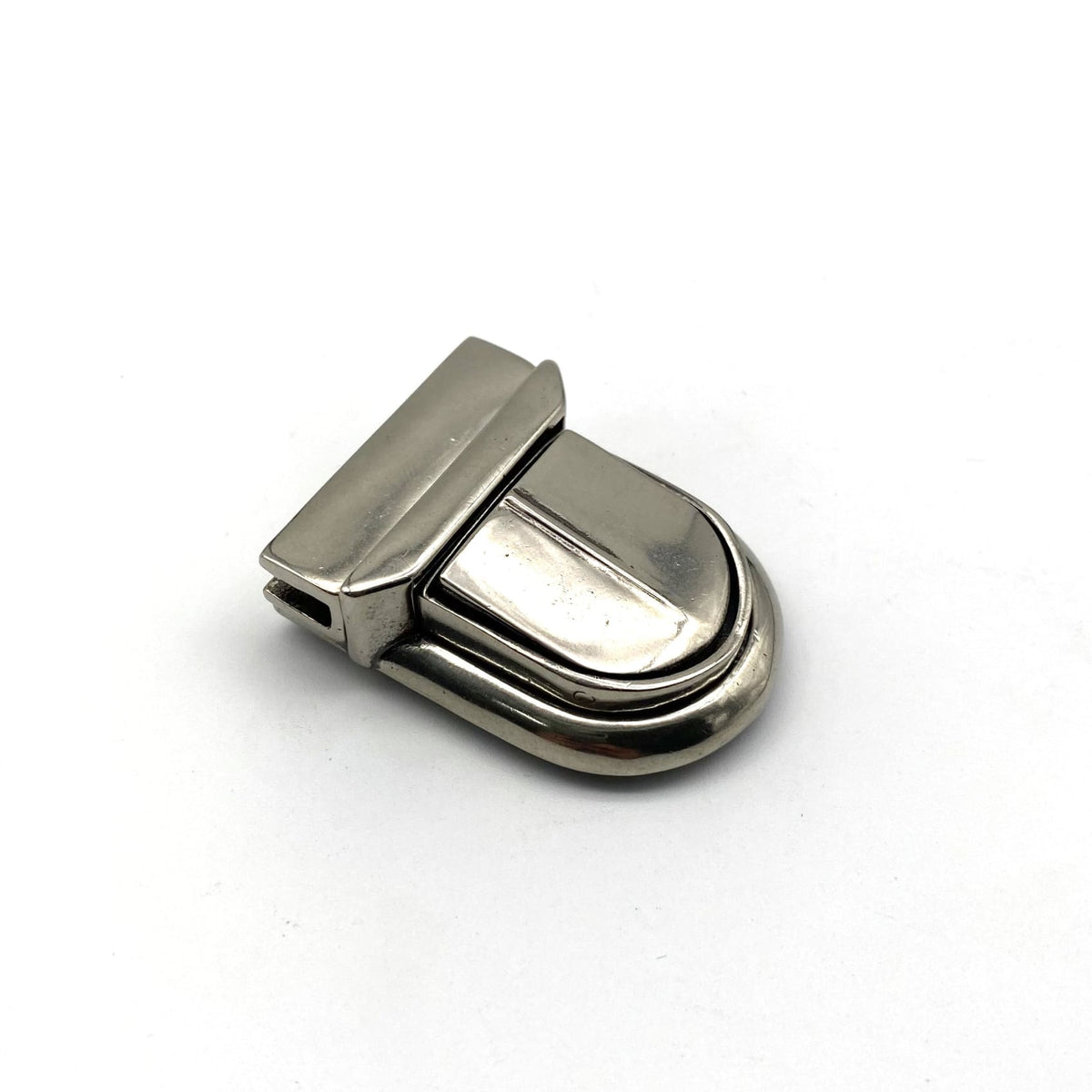 Old Silver Thumb Tuck Lock Leather Bag Closure Catch Flat Slide Locks ...