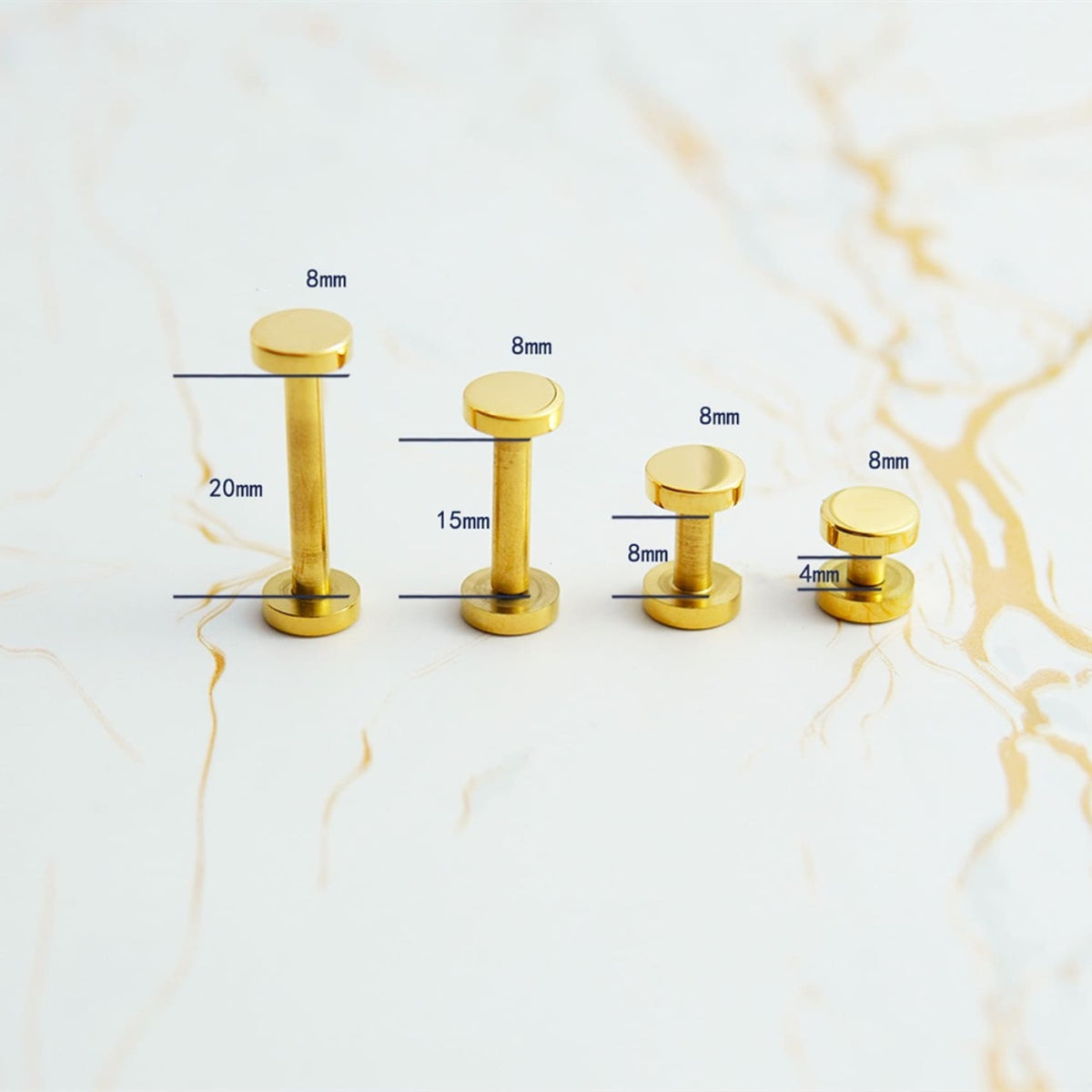 Luxury Stainless Chicago Screw Post Leather Fastener Screw Rivets ...