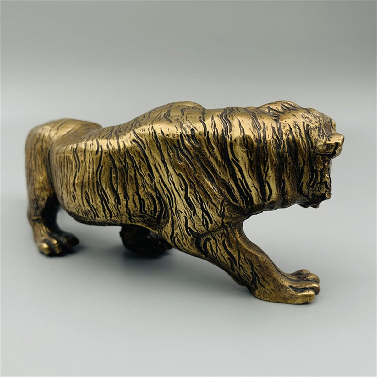 Brass Tiger Statue