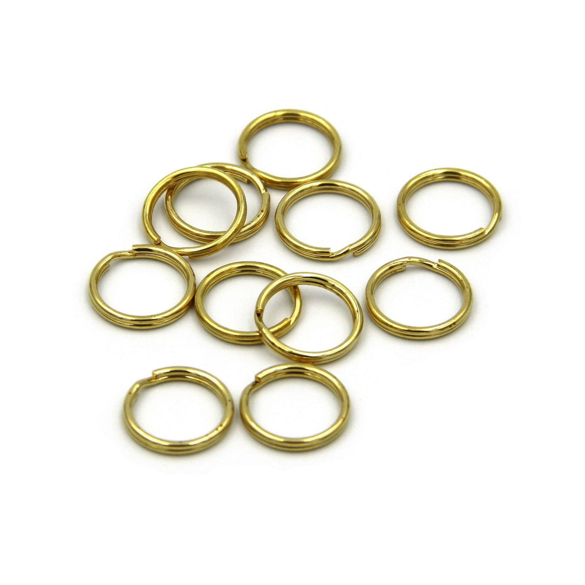Brass Keyrings Round Circle Split Ring 15mm – Metal Field Shop