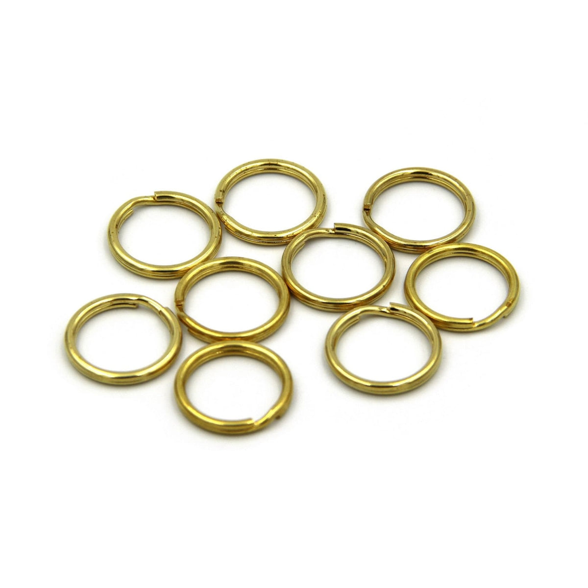 Brass Keyrings Round Circle Split Ring 20mm – Metal Field Shop